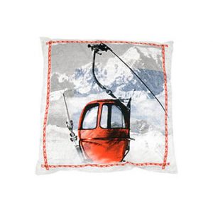 Coussin Télécabine Rouge Vintage | La Savoie en Direct