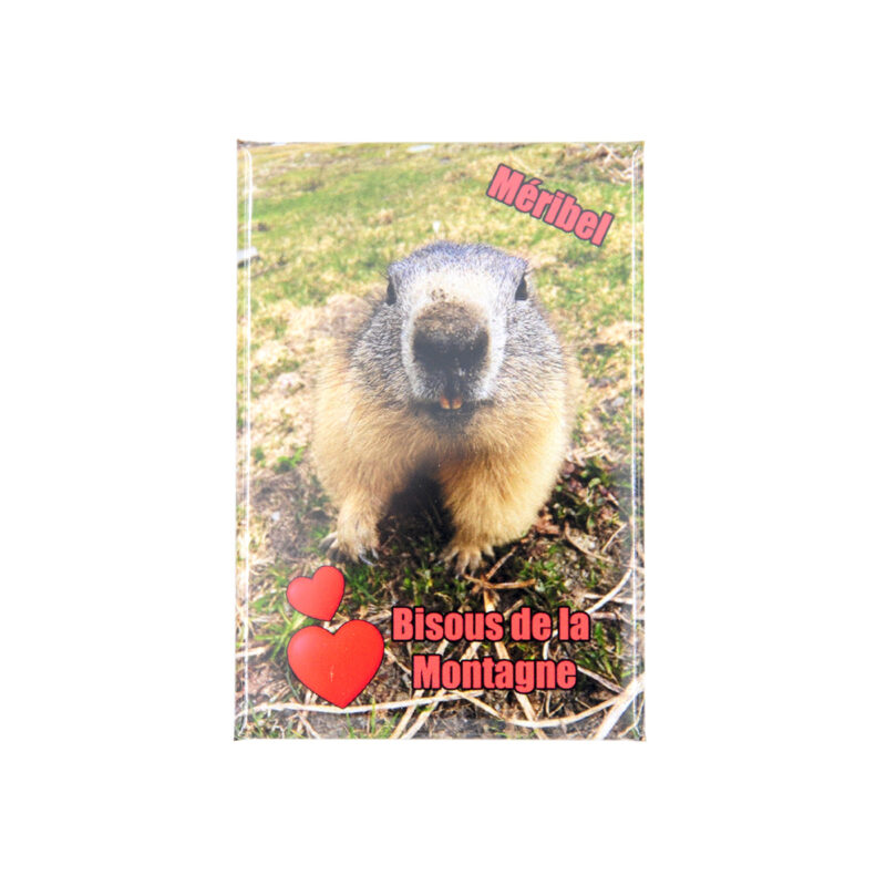 Peluche Marmotte Gilet Noir Yodel | La Savoie en Direct